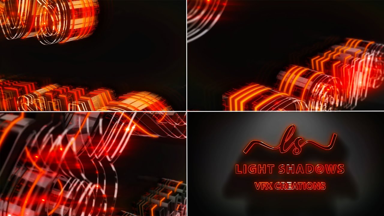 Neon Technology Logo | Light Shadows VFX Creations Intro | Neon logo ...
