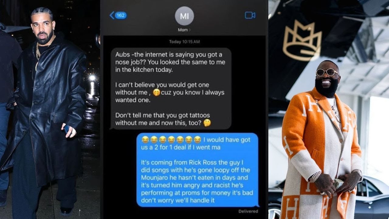 DRAKE TEXTS HIS MOM ABOUT RICK ROSS SAYING HE HASN'T EATEN AFTER RICK ...
