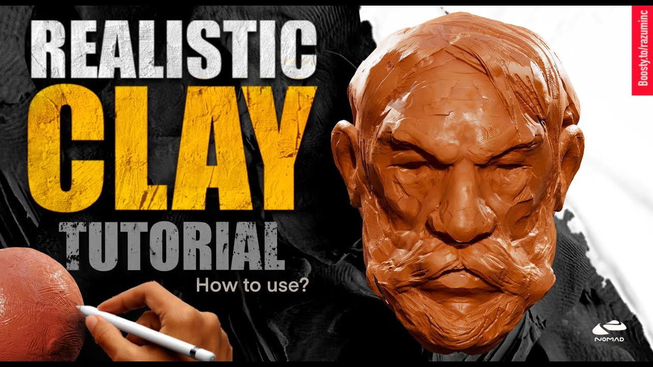 TUTORIAL HOW TO USE REALISTIC CLAY (#nomadsculpt ) - YouTube