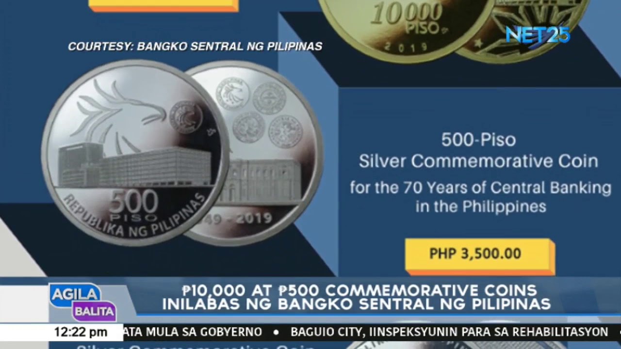 P10,000 at P500 commemorative coins inilabas ng Bangko Sentral ng ...