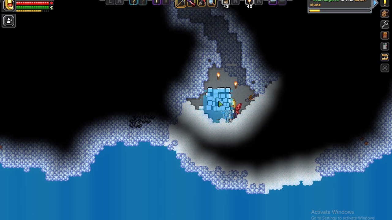 Starbound how to beam to ship underground - YouTube