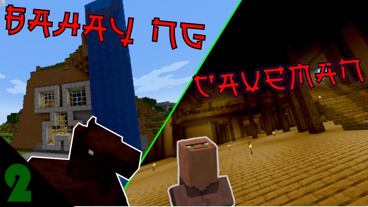 Bahay ng caveman | Minecraft Java # 2 - YouTube