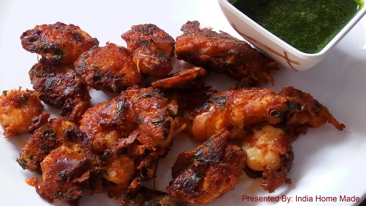 Crispy & Spicy Prawns Pakoda|| कुरकुरा एवं चटपटा झींगा पकौड़ा|| - YouTube