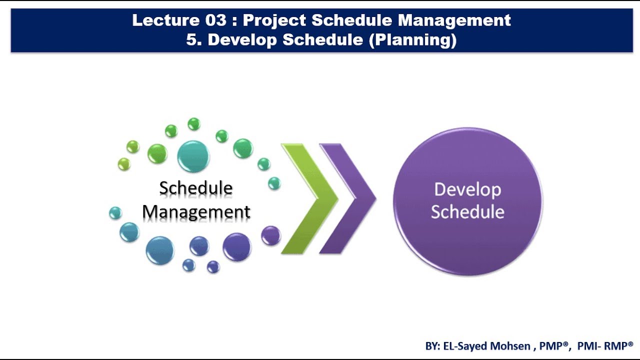 5- Develop Schedule - YouTube
