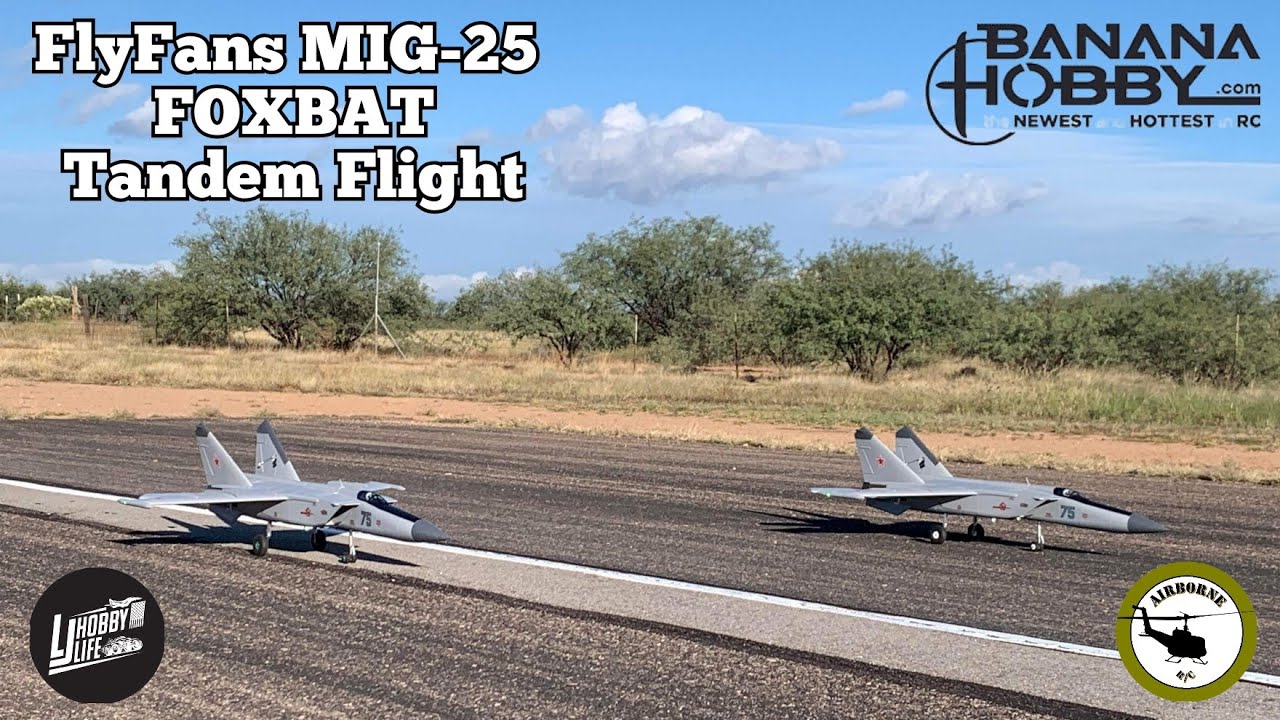MIG-25 FOXBAT Tandem flying with @ljhobbylife - YouTube