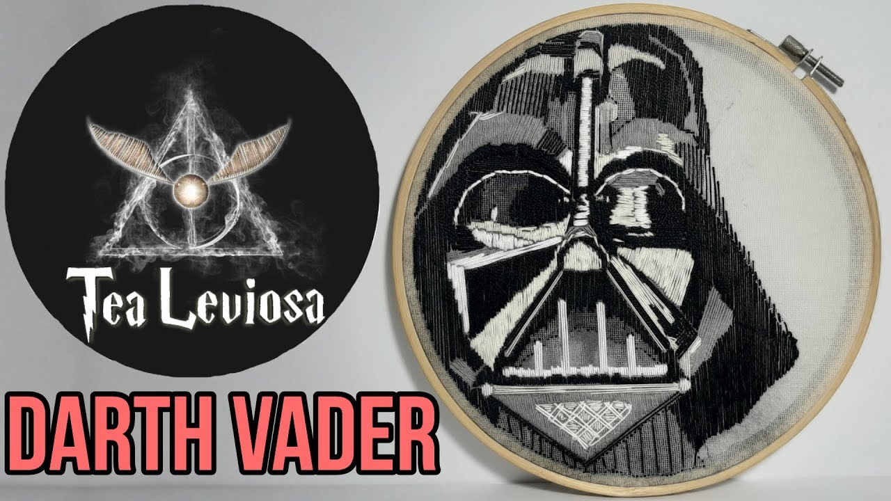 Star Wars Darth Vader Embroidery DIY - Tea Leviosa - YouTube