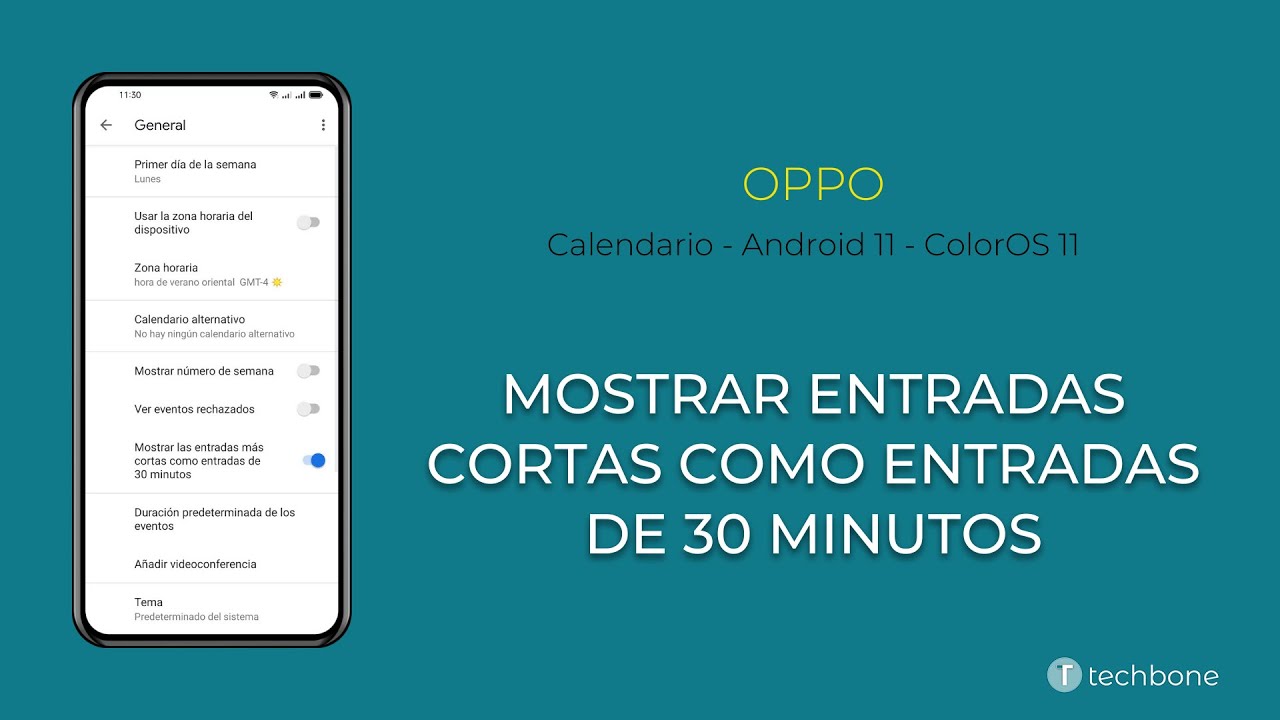 Mostrar las Entradas cortas como Entradas de 30 minutos - Oppo [Android ...