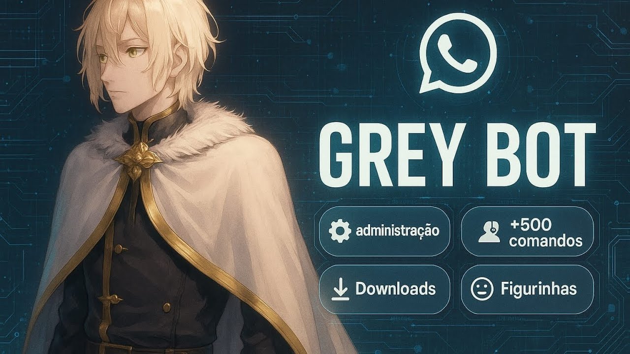 SAIU BOT DE WHATSAPP +500 COMANDOS [ GREY BOT ] - YouTube