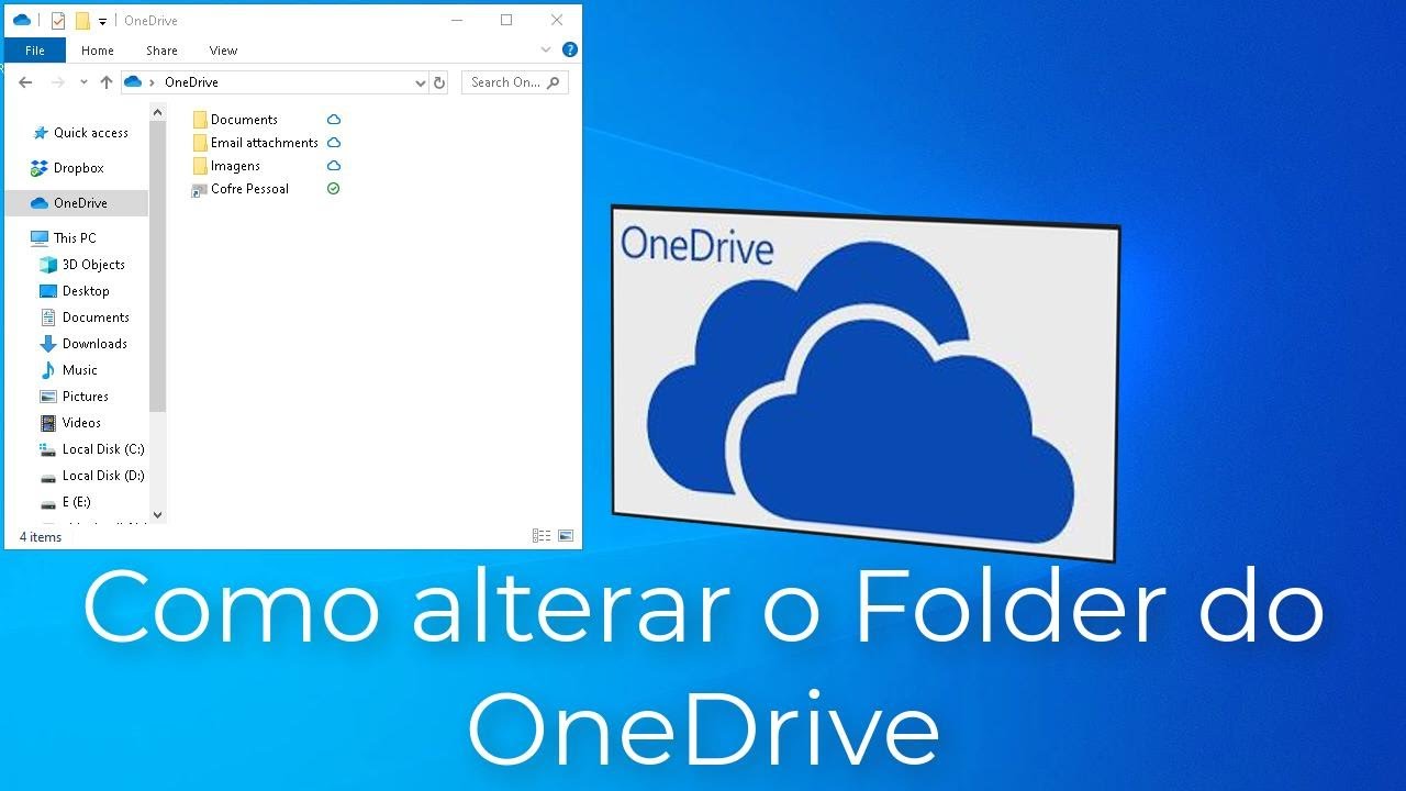 Alterando a Pasta do OneDrive - YouTube