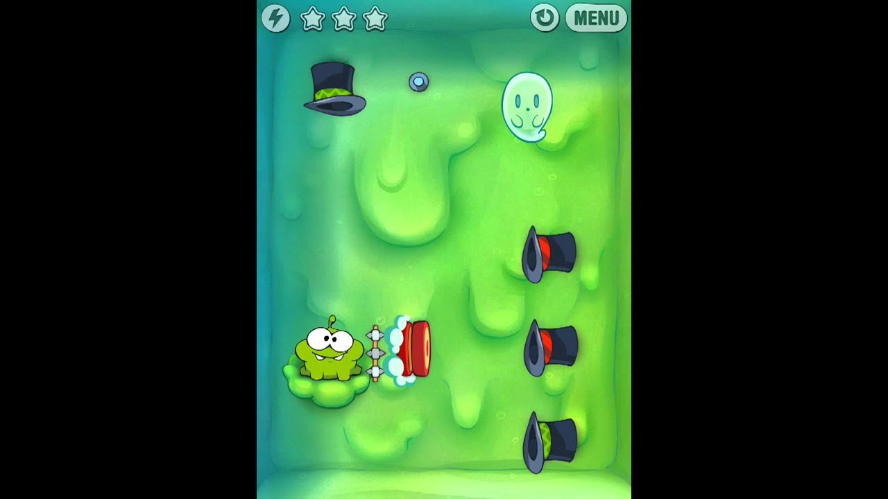 Cut the Rope 12-9 Walkthrough Spooky Box - YouTube