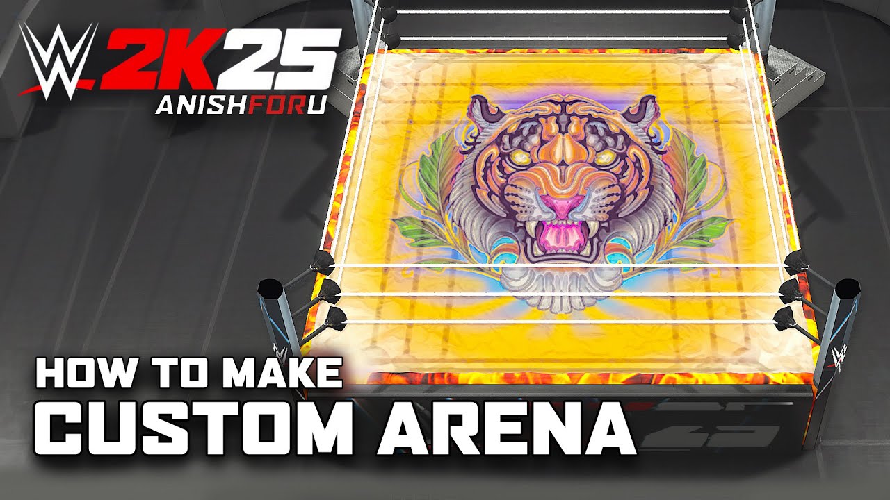 WWE 2K25 How to make Custom Arena - YouTube
