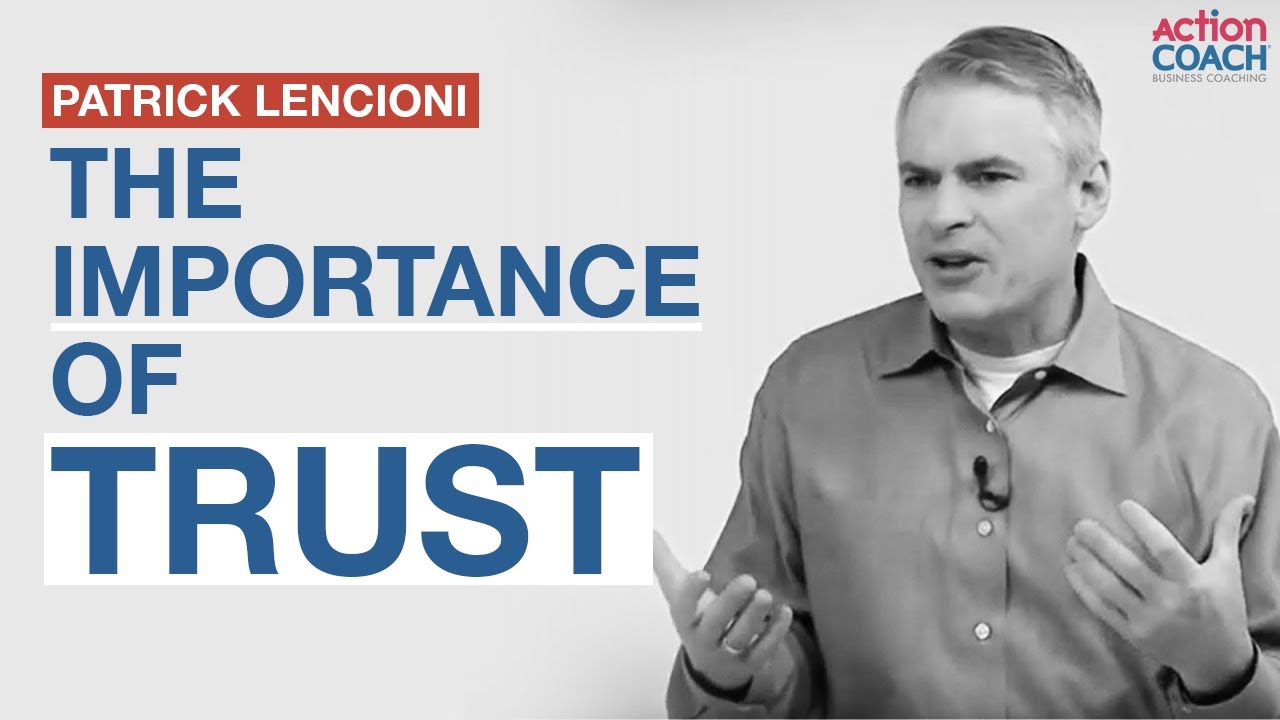 Patrick Lencioni talking about the importance of TRUST - YouTube
