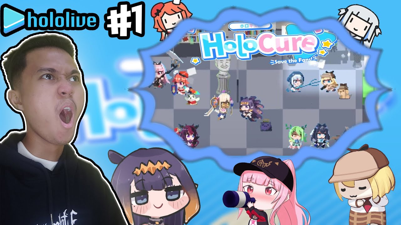 LIVESTREAM: " FIRST TIME PLAYING HOLOLIVE GAME " II HOLOCURE GAMEPLAY ...