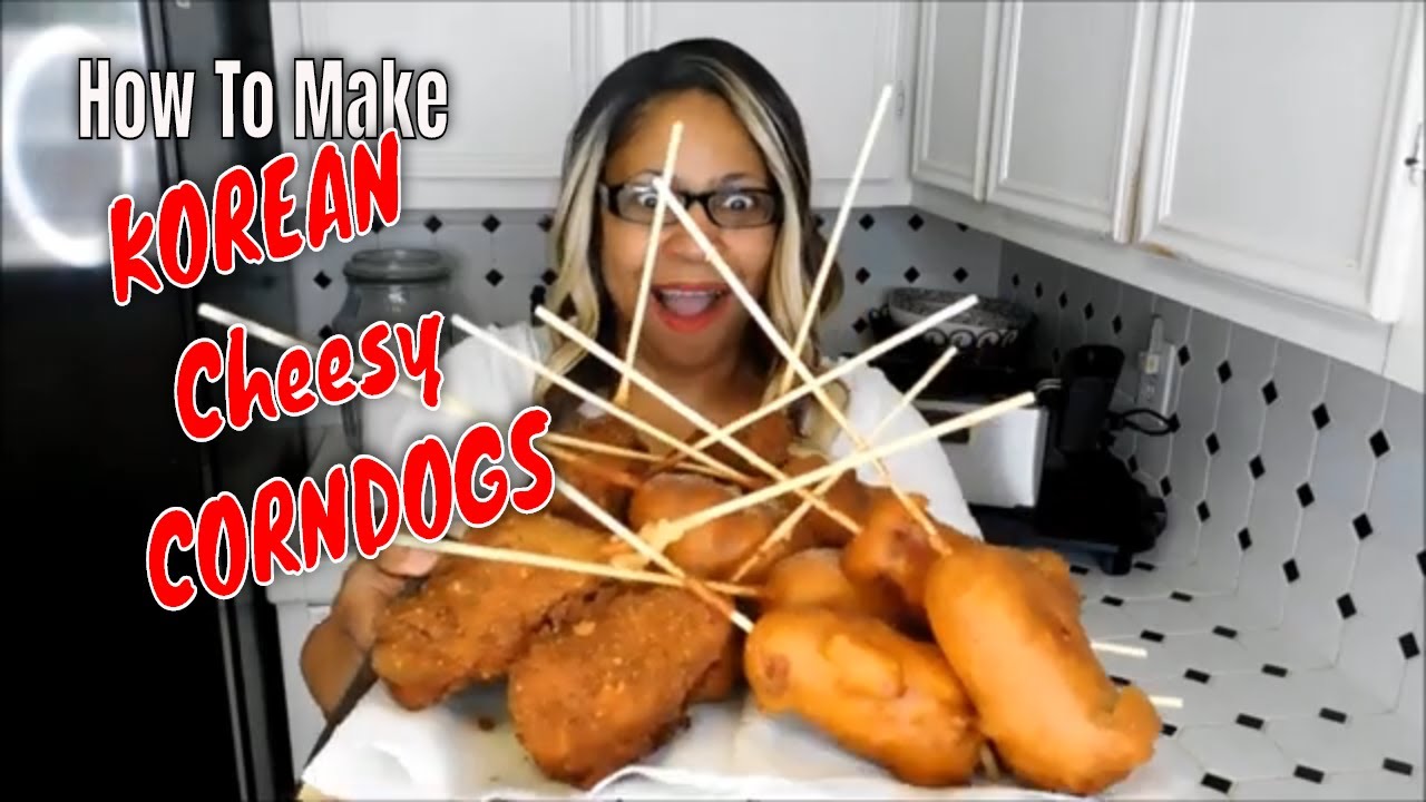 How To Make KOREAN CHEESY CORN DOGS | KOREAN STREET FOOD RECIPE - YouTube