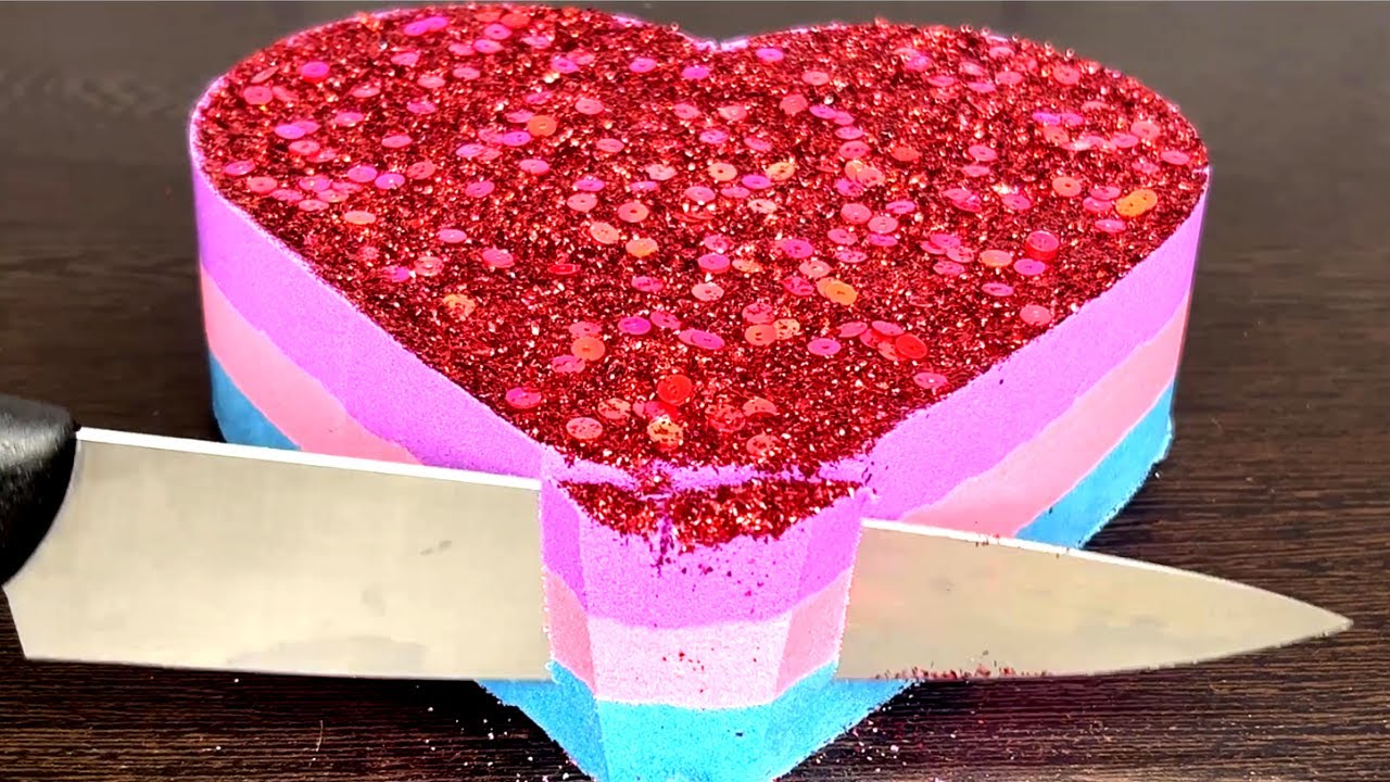 Satisfying & Very Realaxing Sand Cutting Video | ASMR Sand Cutting ...