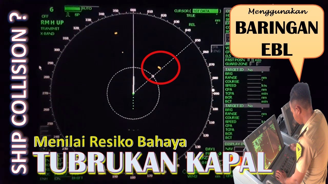 RADAR EBL, Menilai RESIKO BAHAYA TUBRUKAN KAPAL dengan bantuan Radar ...