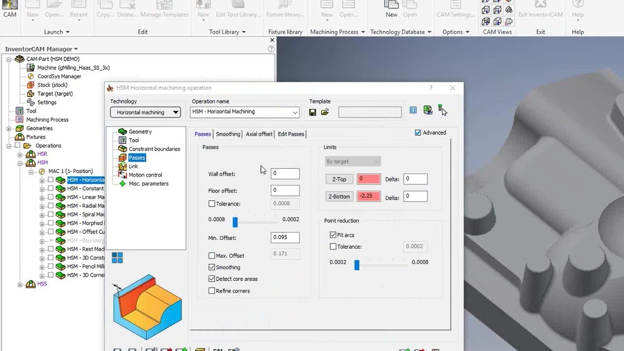 InventorCAM Introductory Video 14 HSM Toolpath - YouTube