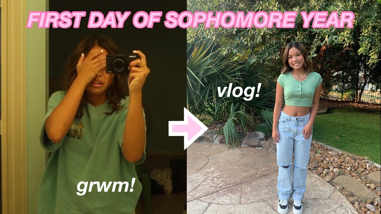 First Day Of Sophomore Year Grwm Vlog Youtube