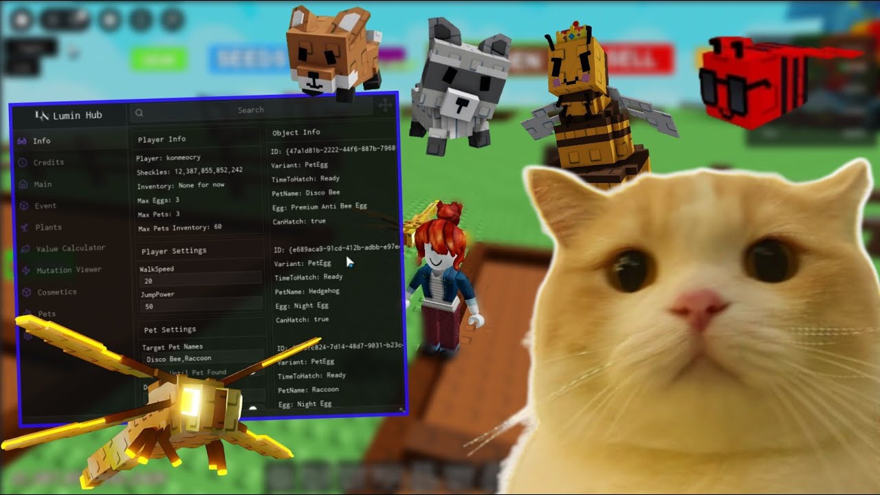 [PATCHED] Grow a Garden Script | Find & Get ALL Pets (Lumin Hub) - Showcase - YouTube