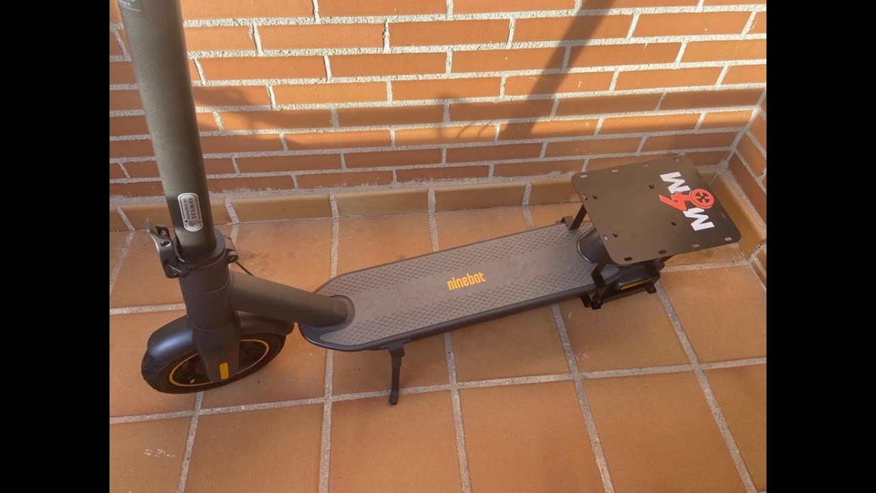Cargo trunk for Segway Ninebot G30 MAX installation video. - YouTube