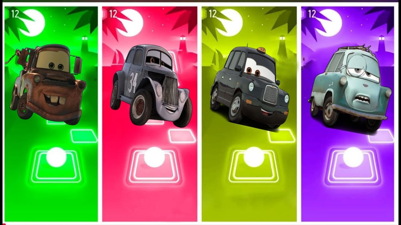 Evil Lightning Mc Queen 🆚 Cars 3 Mater - Tiles Hop EDM Rush🎶 - YouTube