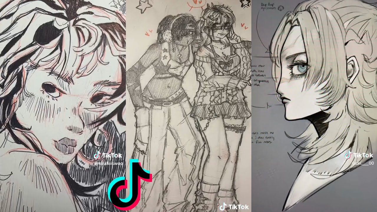 ALT Drawing TikToks - New ART Compilation #1 - YouTube