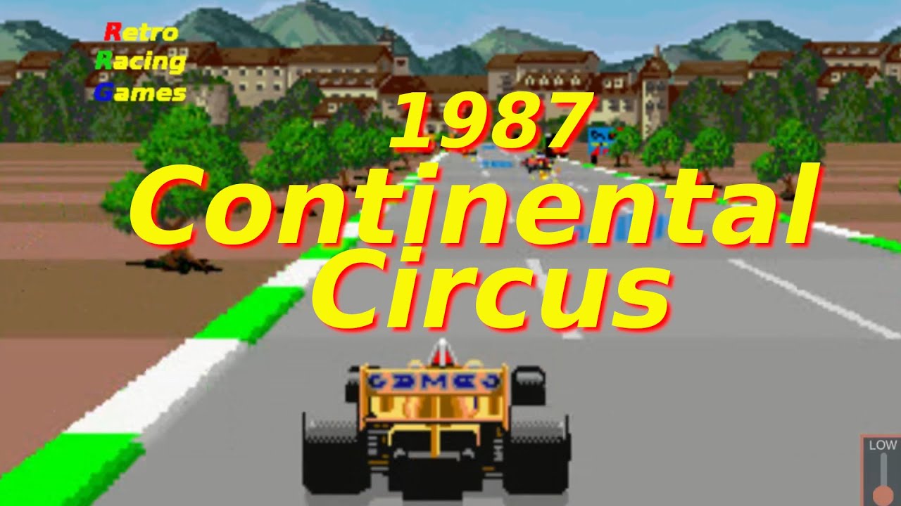 Racing Games Retro : Continental Circus (World) - Arcade 1987 - YouTube