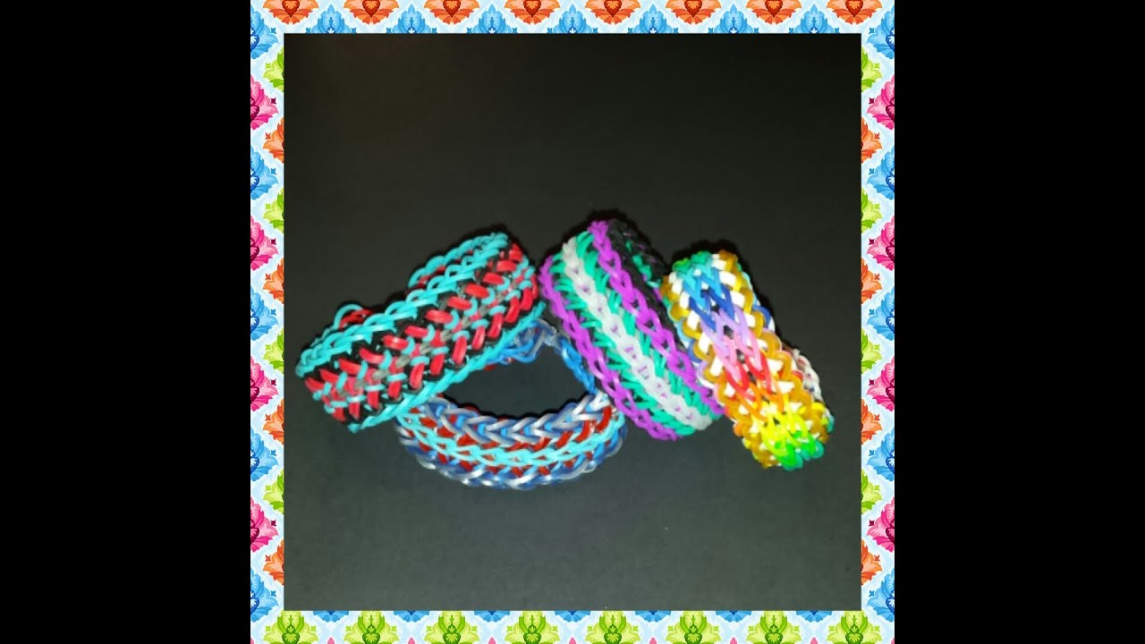 NEW Reversible "Swan" Rainbow Loom Bracelet/How To Tutorial (3 bars ...