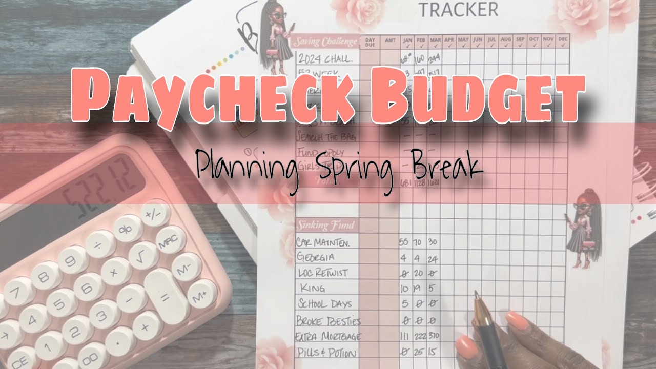 Budgeting during SPRING BREAK| Paycheck Budget - YouTube
