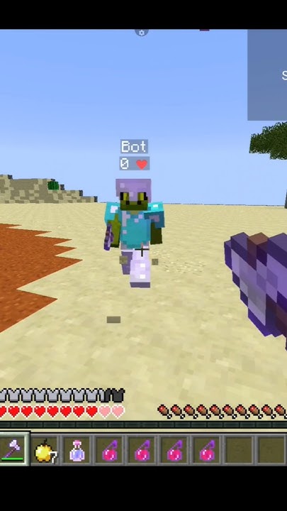 Peleando contra bots en un servidor de Minecraft PojavLauncher #pojavalauncher #vitozv # ...