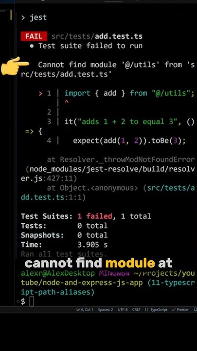 The SECRET to Making Jest Understand TypeScript Path Aliases! - YouTube
