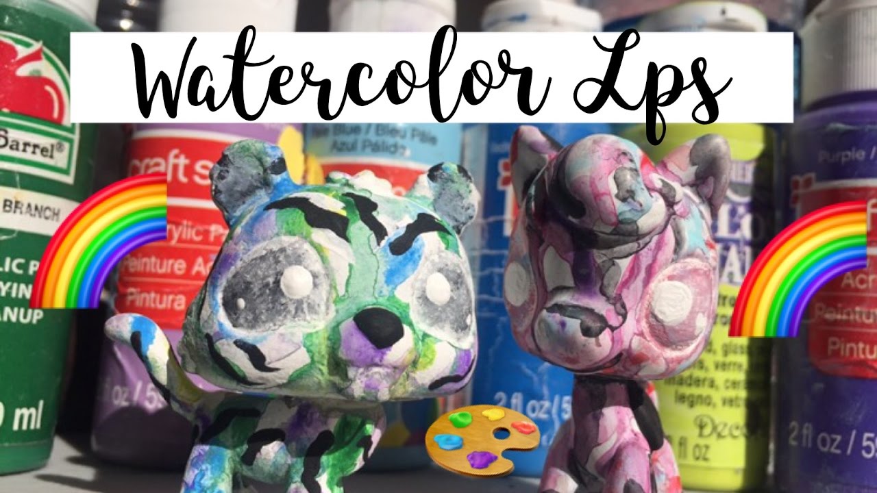 How To Paint A Watercolor Lps Custom - YouTube
