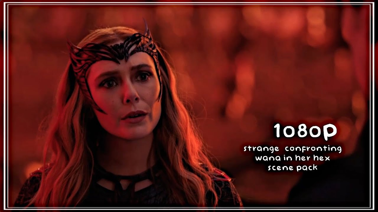Doctor Strange confronting Wanda in her hex scene from || Multiverse of ...