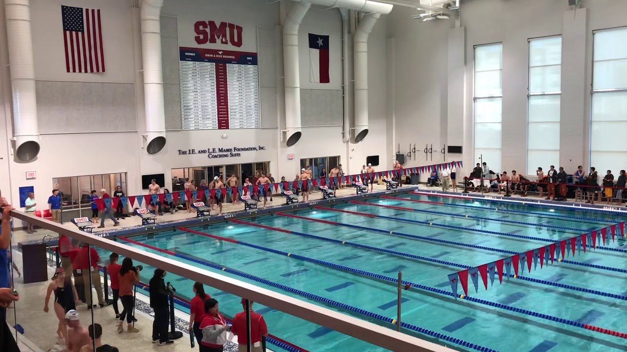 Drew Kibler Drops 1:33.1, SMU Pool Record | Men’s 200 Free Heat 1 ...