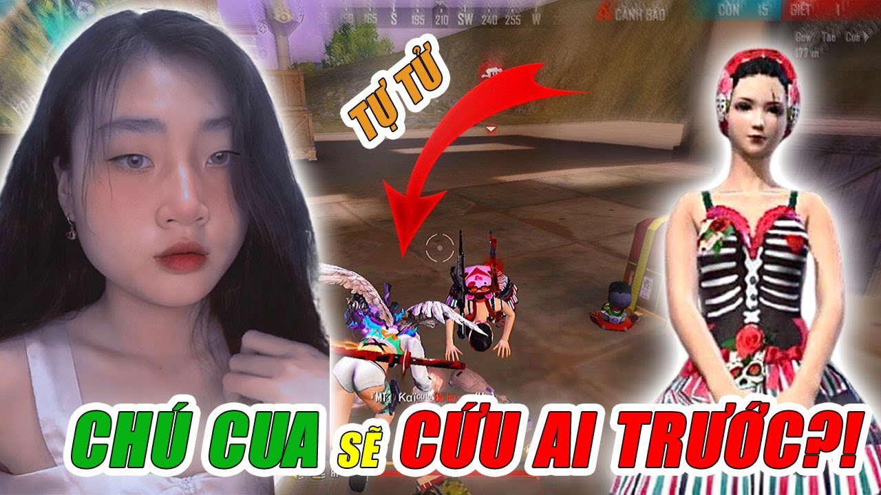 [Free Fire] Thử gục cùng lúc với Vy & Phản ứng của chú Cua?! - Bé Bii ...