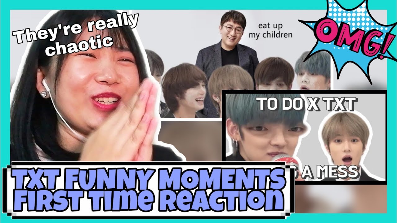 FIRST TIME REACT TO TXT FUNNY MOMENTS (TXT Funny Moments Reaction ...