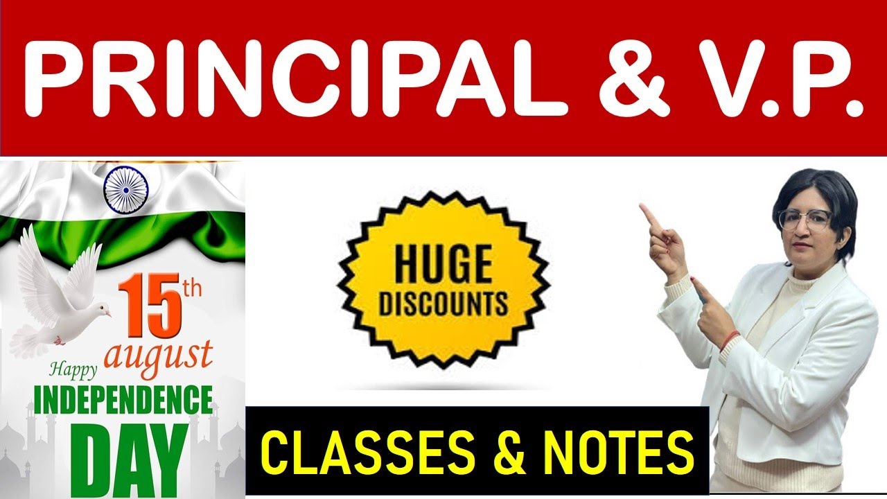HEAVY DISCOUNT ON PRINCIPAL AND VICE PRINCIPAL COURSE, NOTES AND VICEOS ...