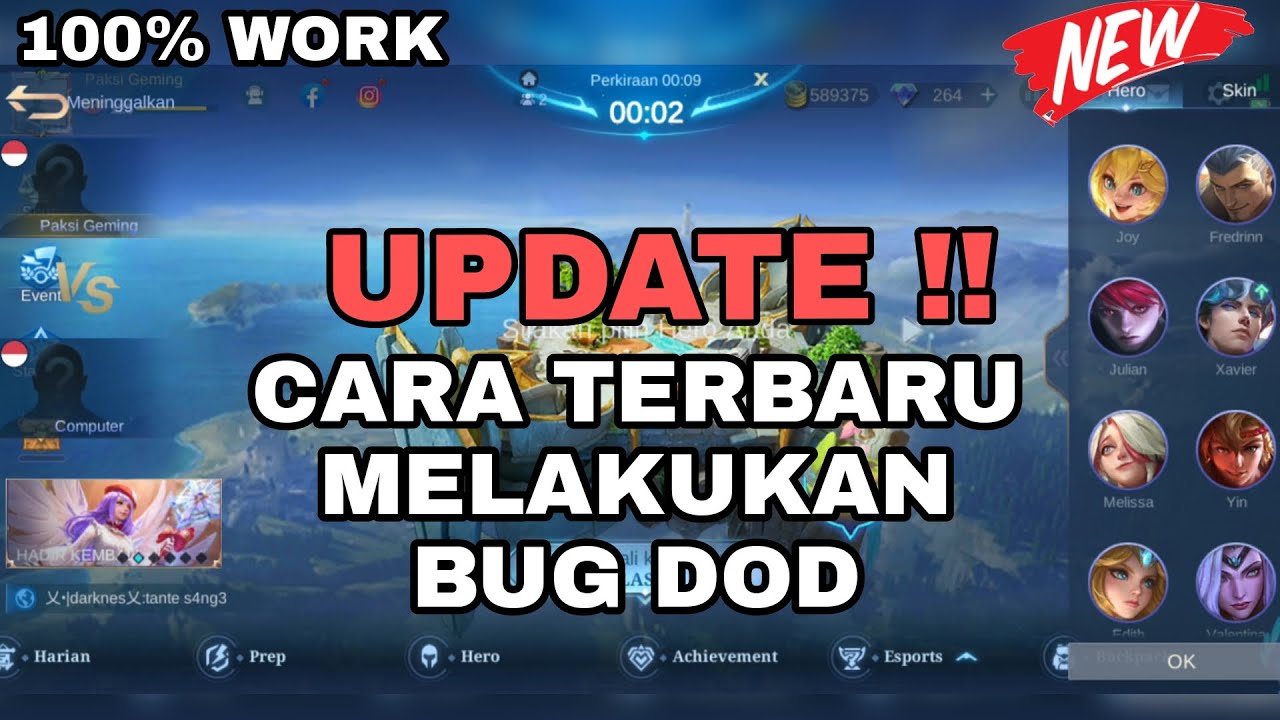 TUTORIAL BUG DOD TERBARU 100% WORK (GB/NGEBOT/MURNI) - YouTube