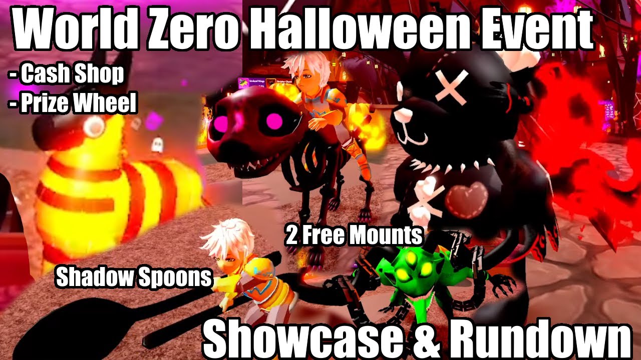 World Zero Halloween Event Rundown | 2 FREE Mounts in Quests | SHADOW ...