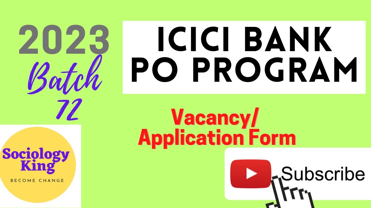 ICICI Bank PO Batch 72 Recruitment 2023 | All Queries/ Vacancy ...