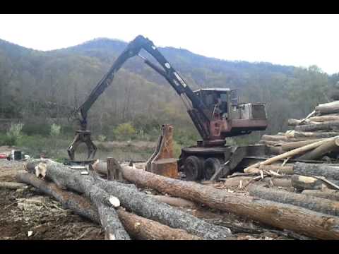 Logging in the mountains of Virginia. - YouTube