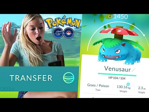 EVOLVING A VENASAUR! (And Transfer Prank! - Pokemon GO)
