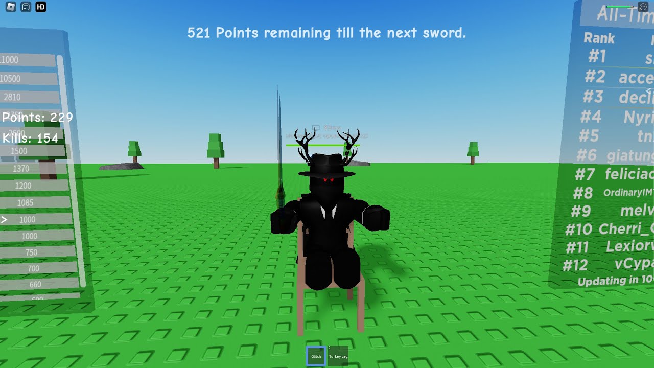 Roblox sitting simulator kılıçtan geçir sandalyede otur. - YouTube