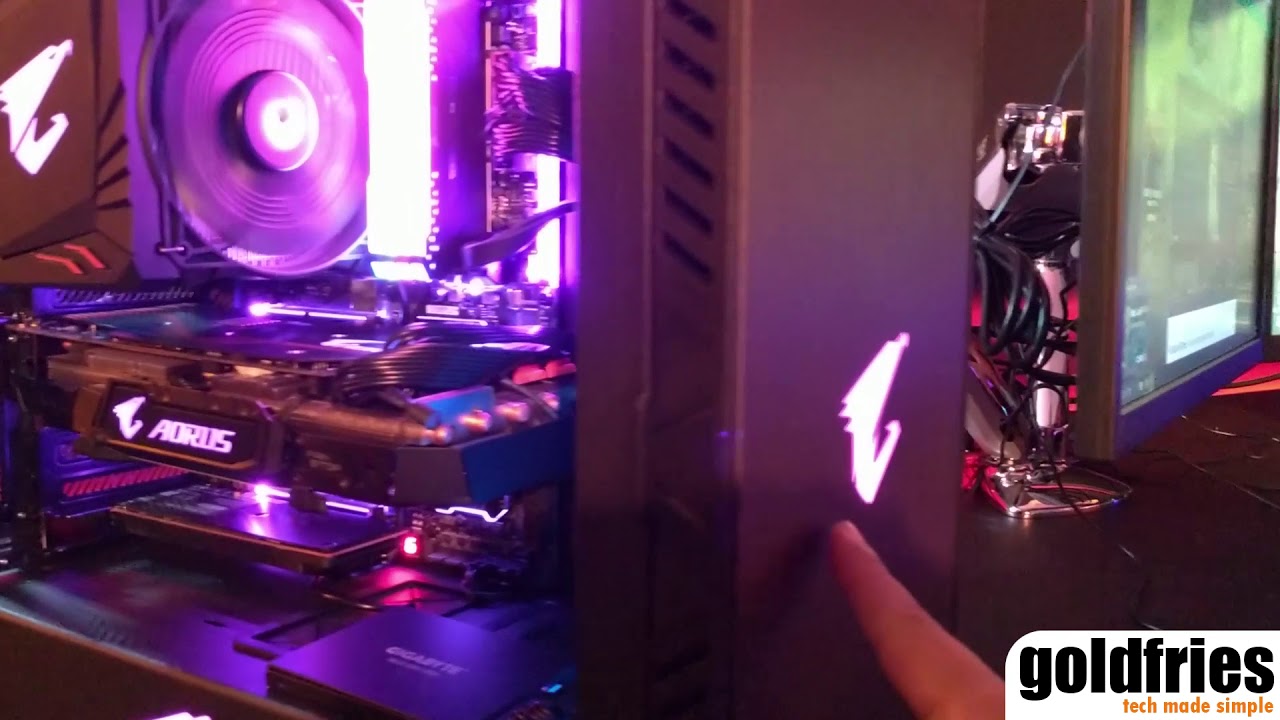 Gaming PC with AORUS AC300W Casing at Computex 2018 - YouTube