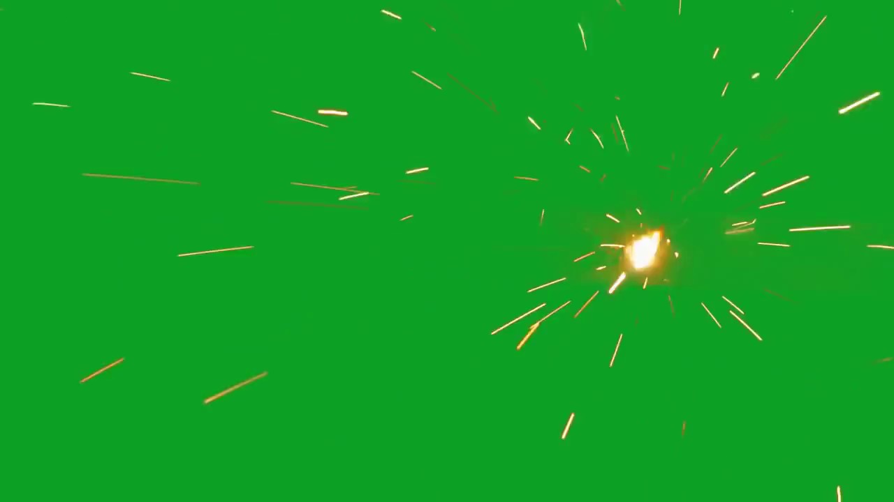 Welding Sparks - Green Screen - YouTube