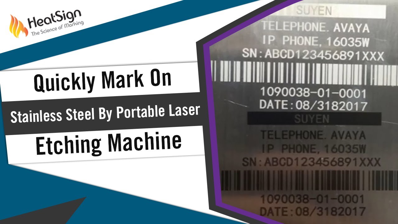 Quickly Mark On Stainless Steel By Portable Laser Etching Machine - YouTube