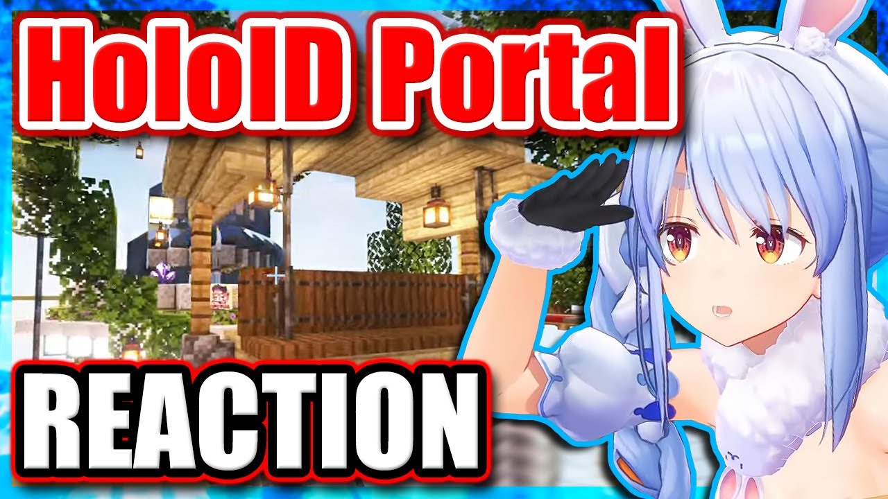 Pekora REACTS to HoloID Portal Buildings in Minecraft JP Server 【ENG ...