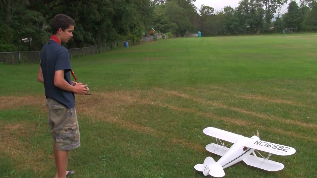 Pilot-1 Waco YKS-6 cabin bipe maiden flight - YouTube