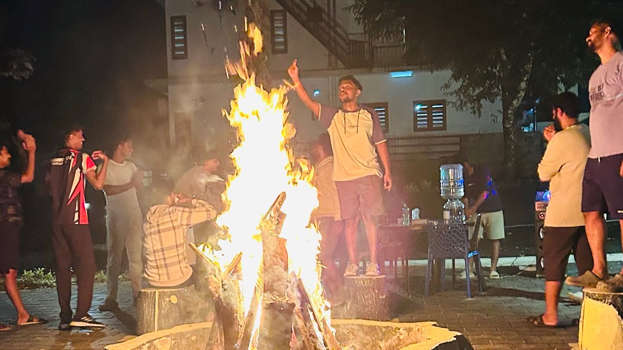 Vagamon trip 2024 - campfire dance #office #collegues - YouTube