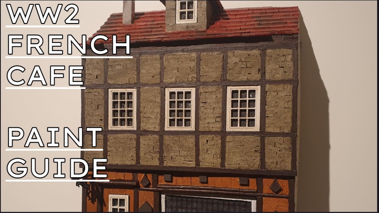 Painting french cafe, 1:35 diorama - YouTube